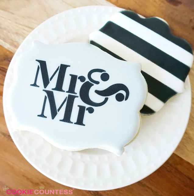 Mr & Mr Stencil – Icing Inspirations - School and Cake Supply Shoppe